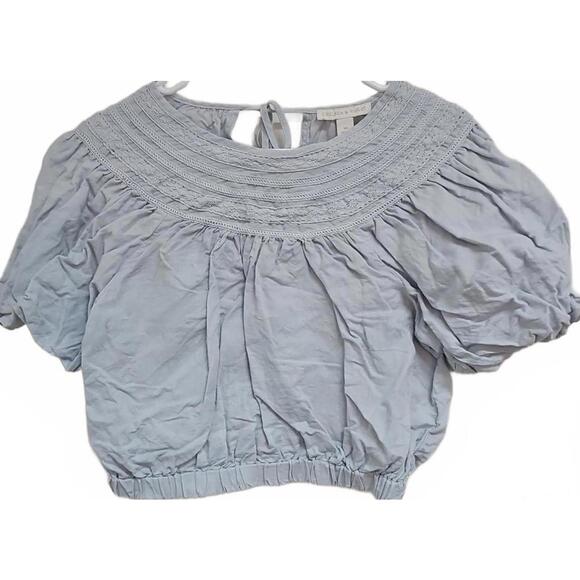 Chelsea & Violet | Tops | Chelsea Violet Womans Sz Med Baby Blue Puff ...